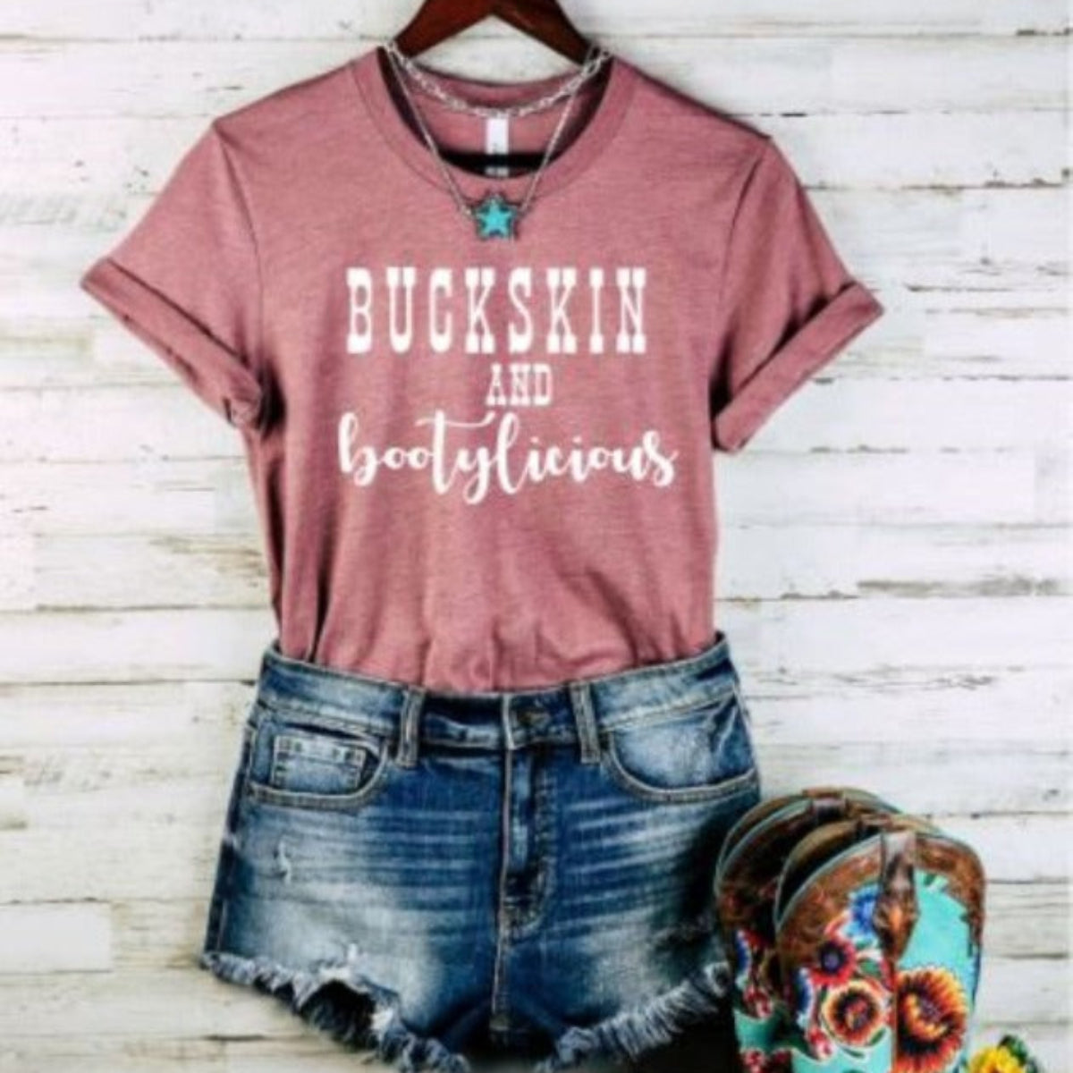 Horse T-shirt - Buckskin & Bootylicious – Whoa Girl Designs